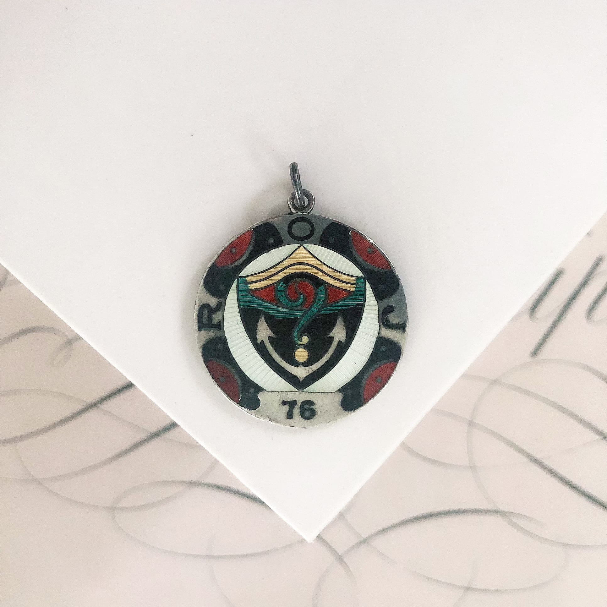 Antique Sterling Shield Medallion – WinterLemon