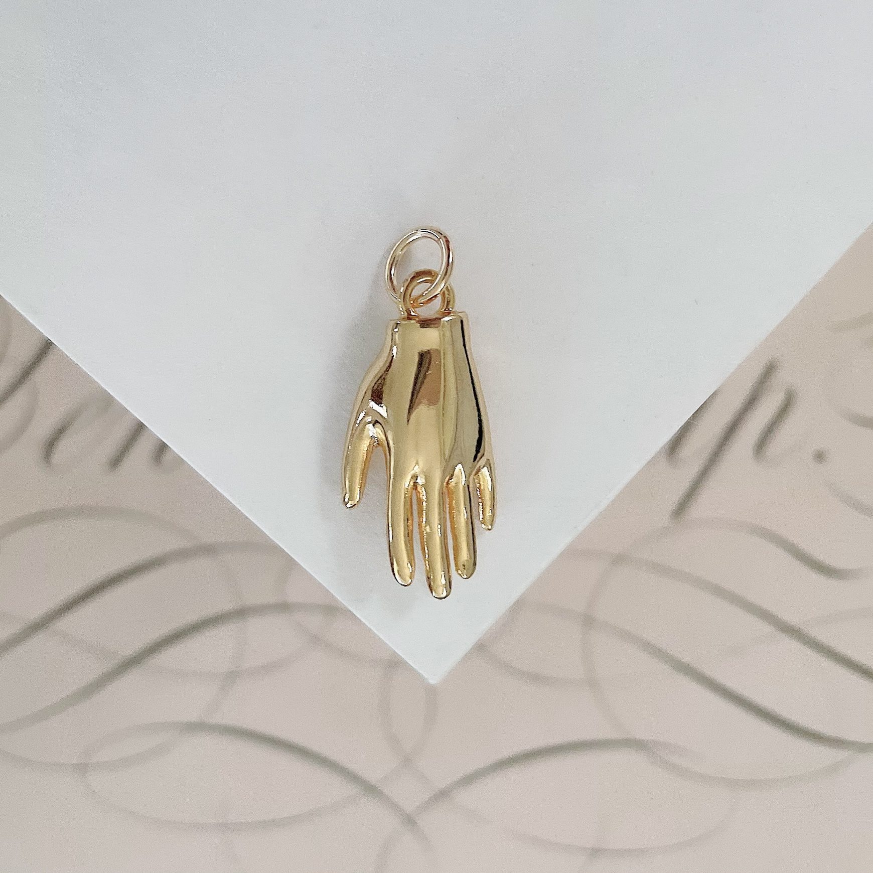 Gold Filled Hand Statement Pendant – WinterLemon