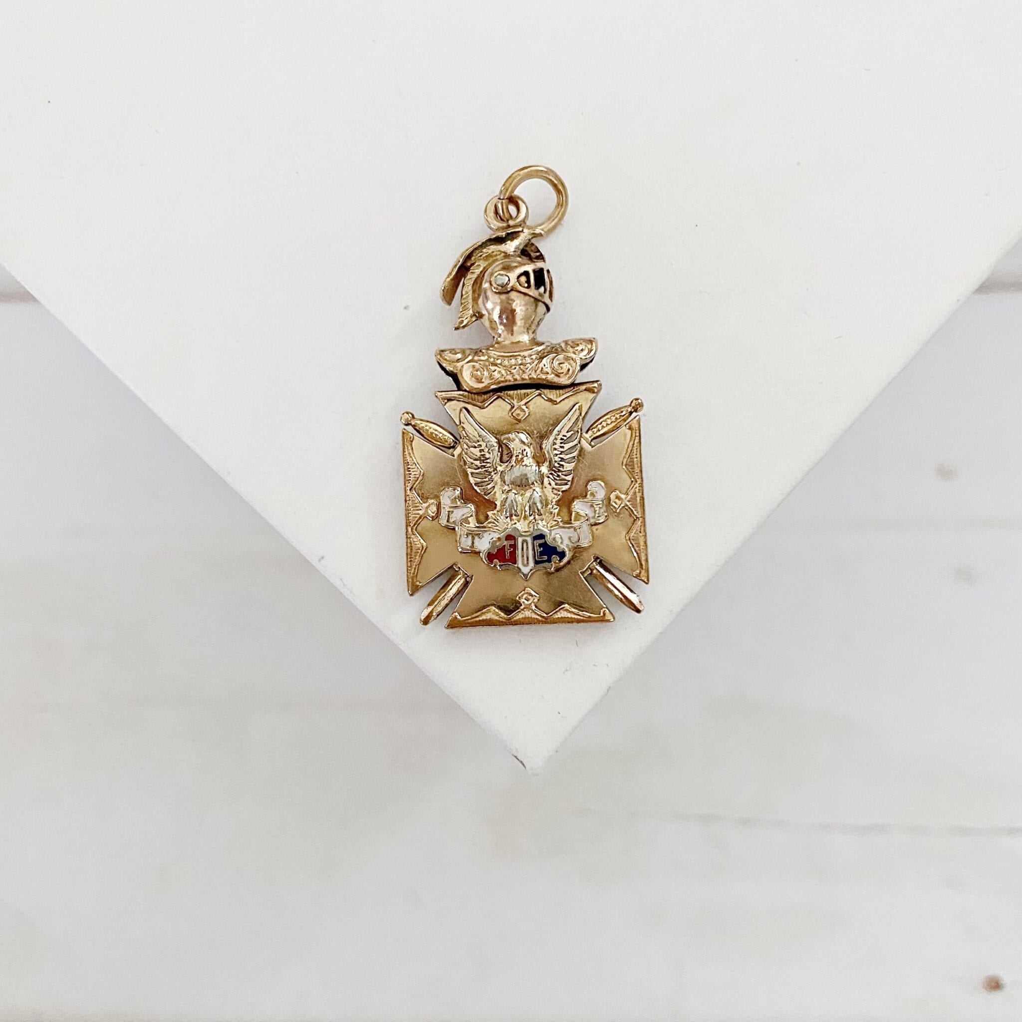 Antique Fraternal Order of Eagles Iron Cross Watch Fob – WinterLemon