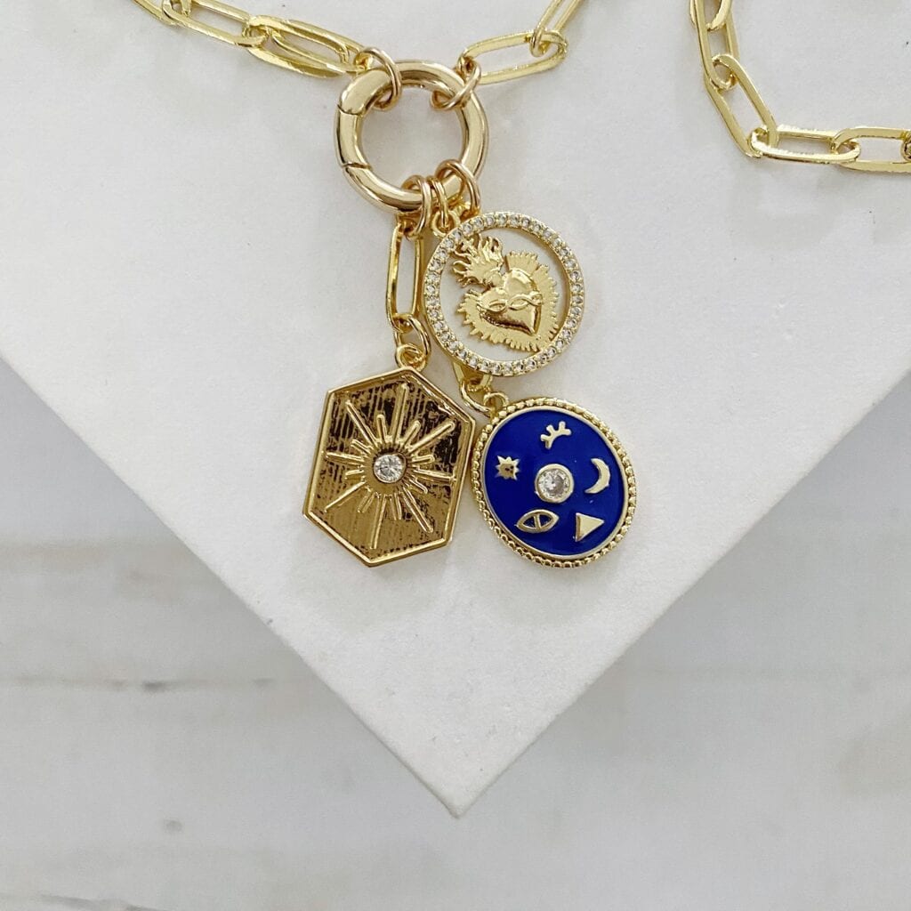 Talisman Symbols Paperclip Chain Charm Necklace – WinterLemon