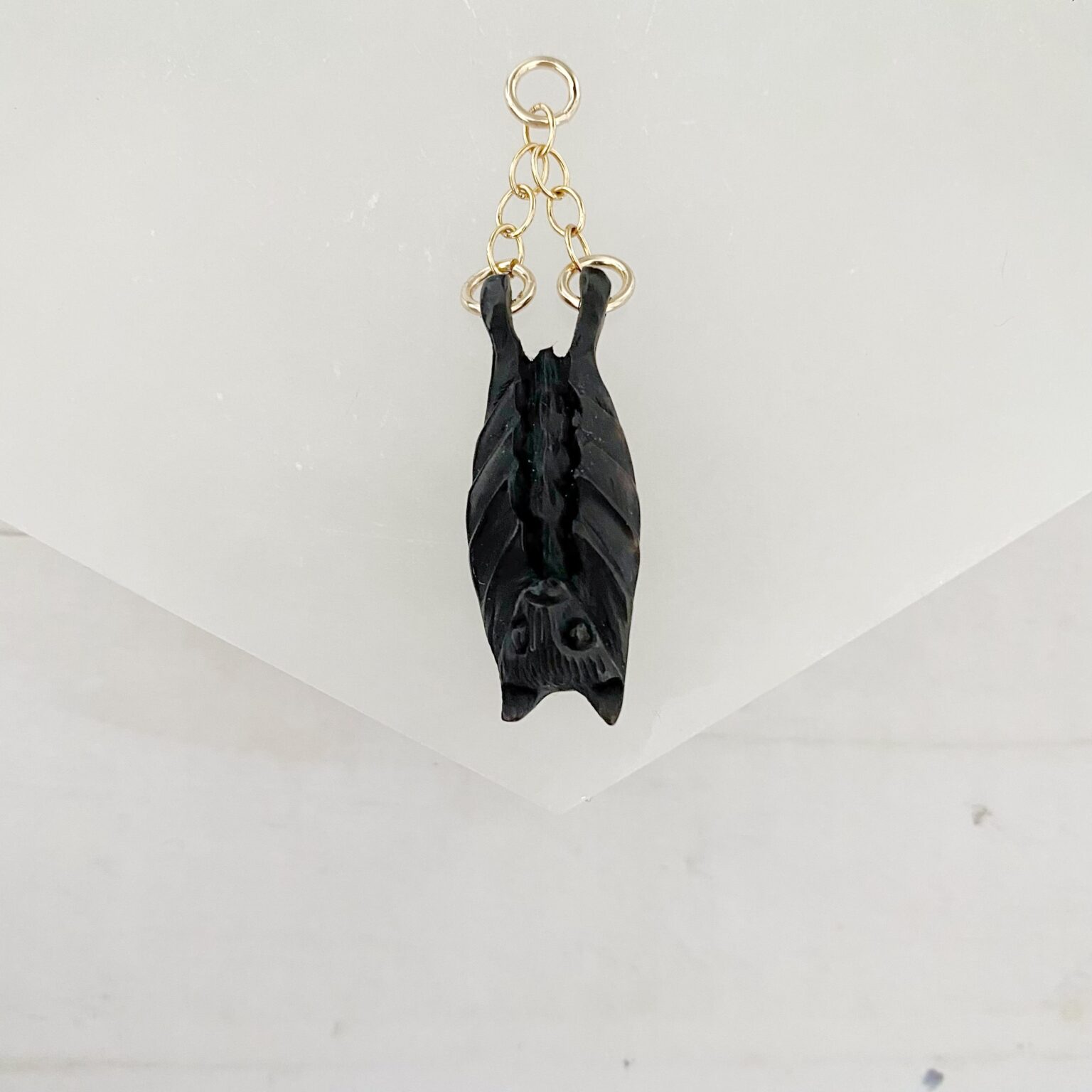 Lucky Hand Carved Bat Pendant – WinterLemon