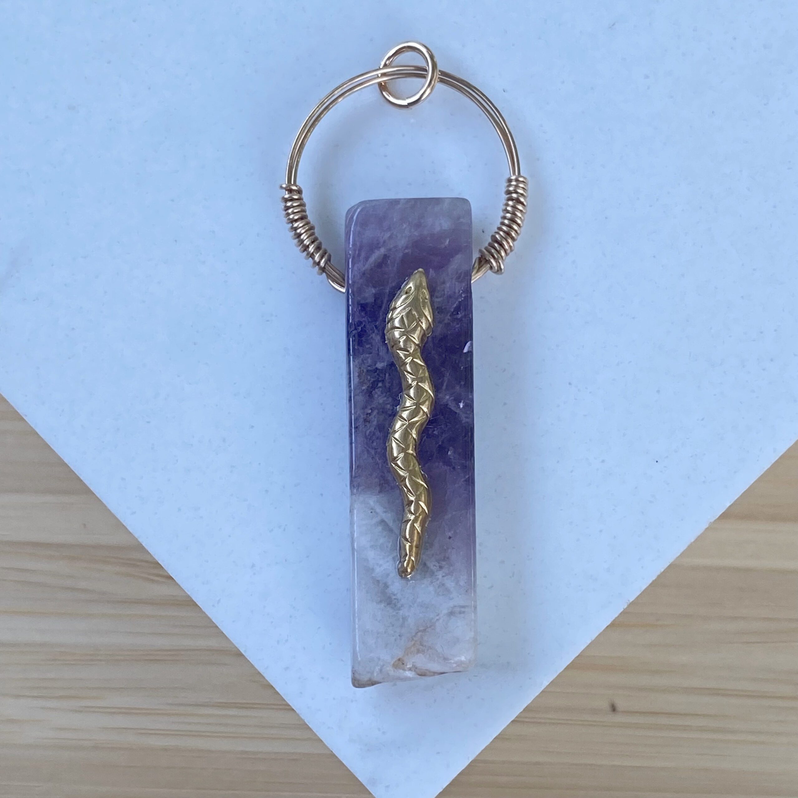 Karri OOAK Amethyst Snake Serpent Natural Beauty Pendant – WinterLemon